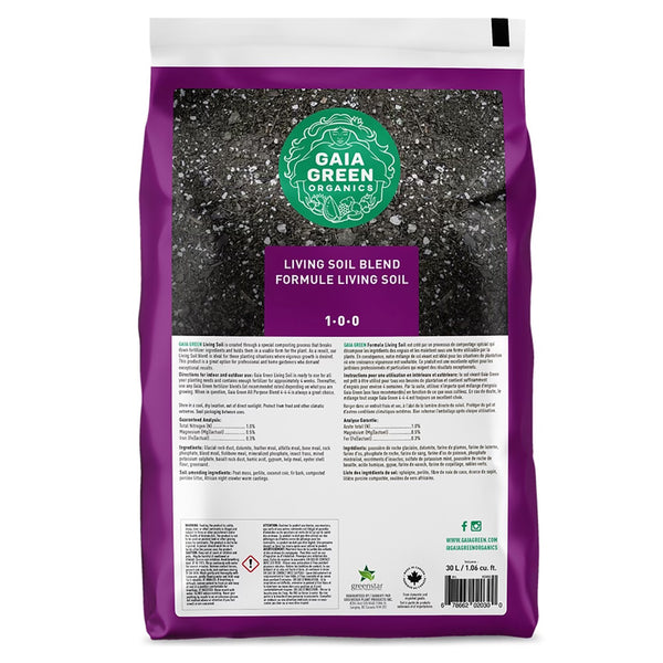 Gaia Green Organics Living Soil Blend 1-0-0 - Davenport Garden Centre