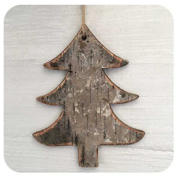 Grey Wood Tree Ornament - Davenport Garden Centre